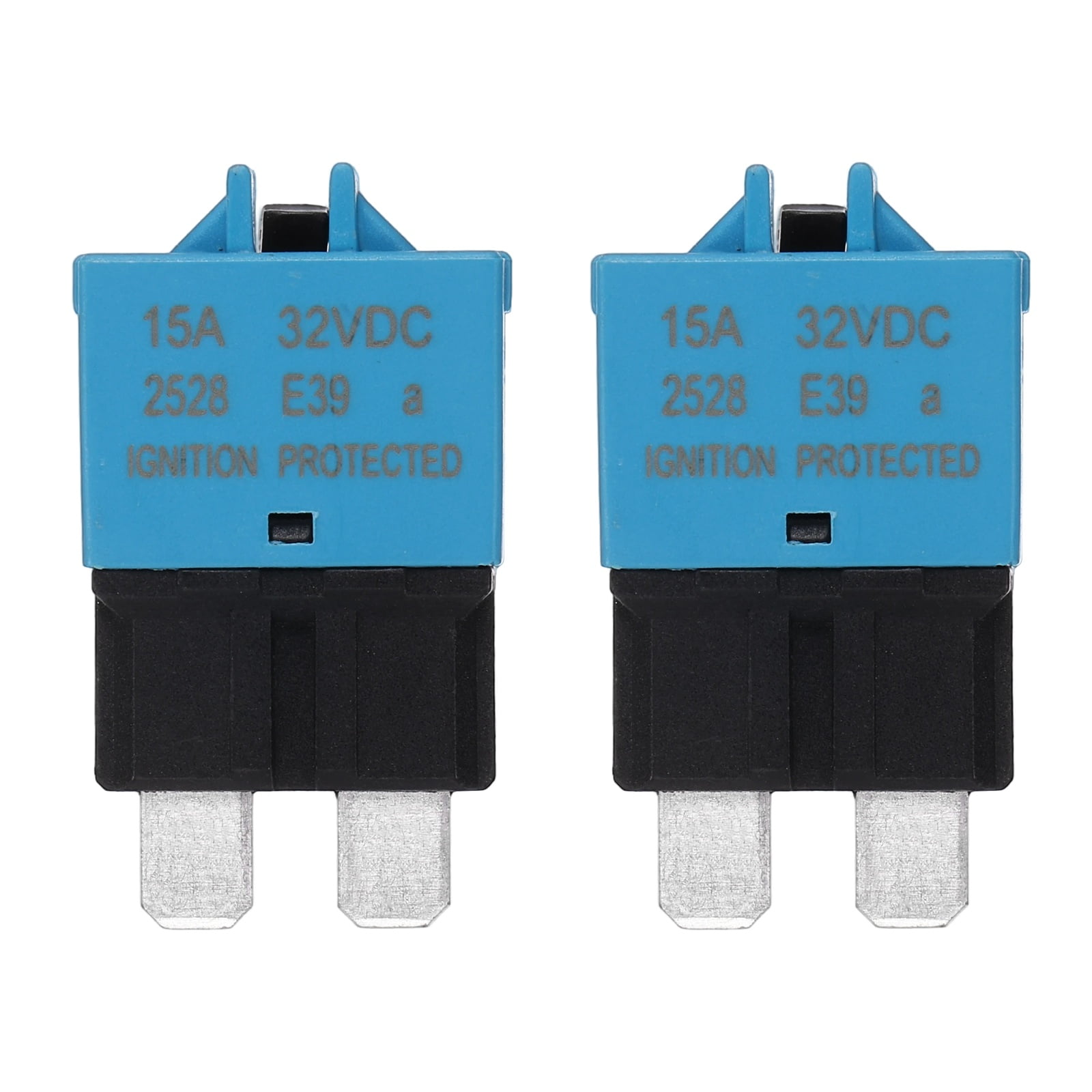 Manual Resettable Fuse, 32V DC 15A E39 Low Profile ATC/ATO Manual Blade ...