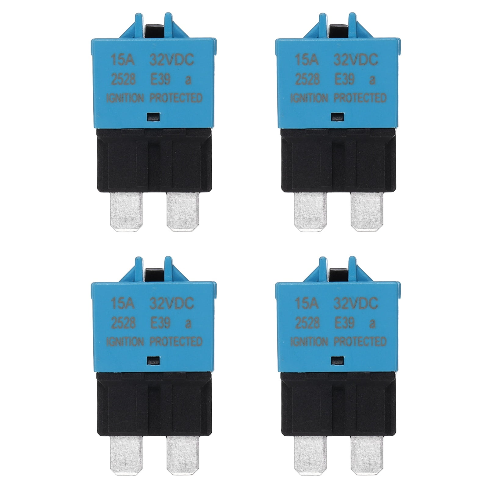 Manual Resettable Fuse, 32V DC 15A E39 Low Profile ATC/ATO Manual Blade ...