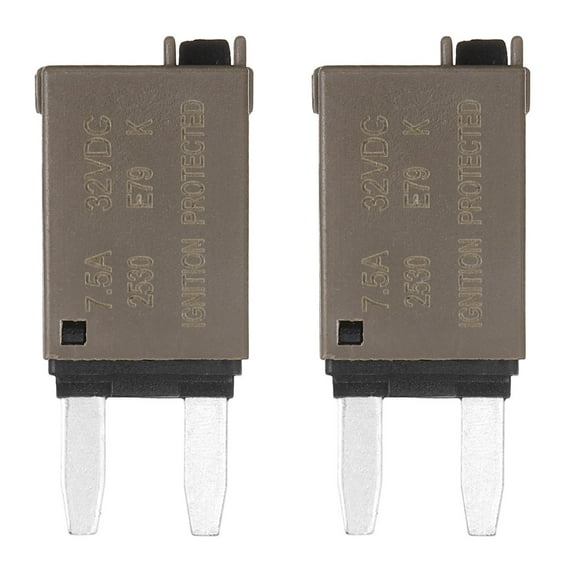 Manual Resettable Fuse, 32V DC 7.5A E79 Low Profile ATC/ATO Manual ...