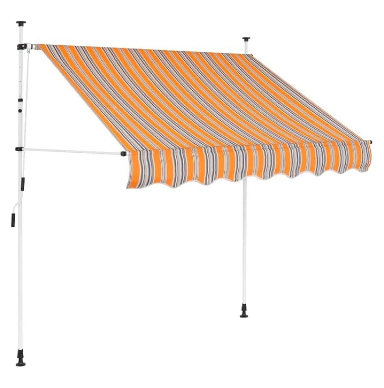 Manual Retractable Patio Door Window Awning, Balcony Awning, UV ...