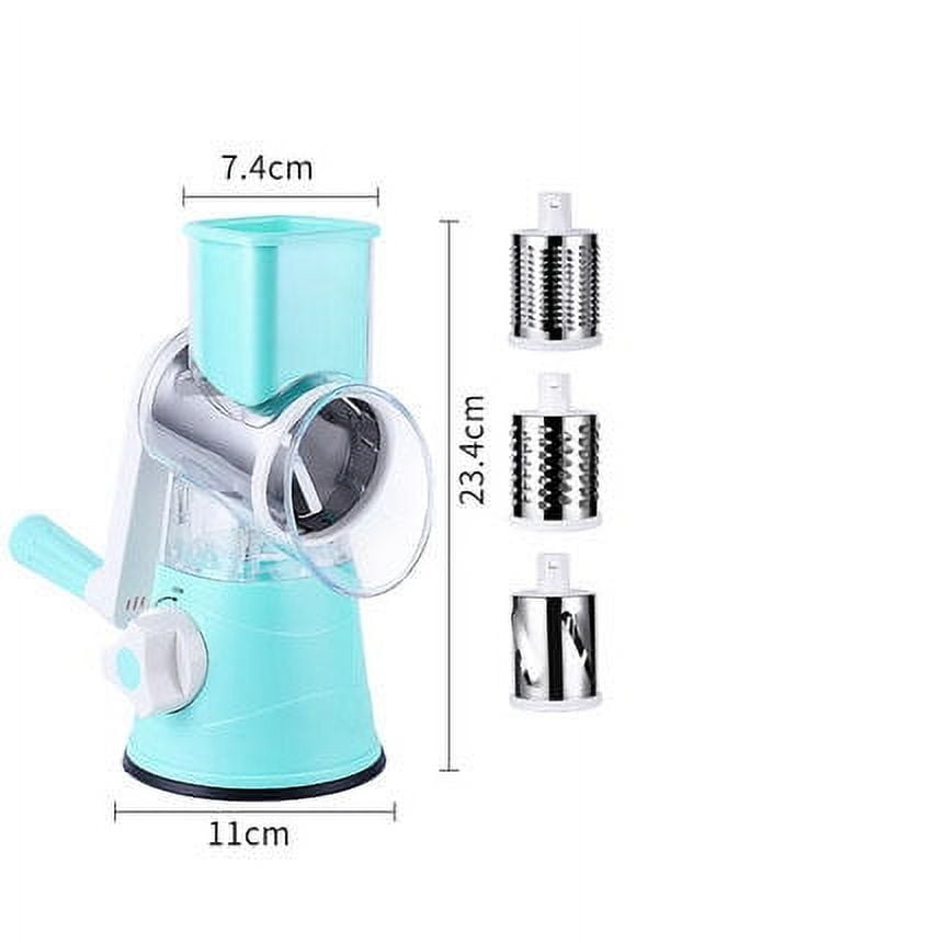Manual Rotary Cheese Grater Vegetable Cutter Potato Slicer Mandoline ...