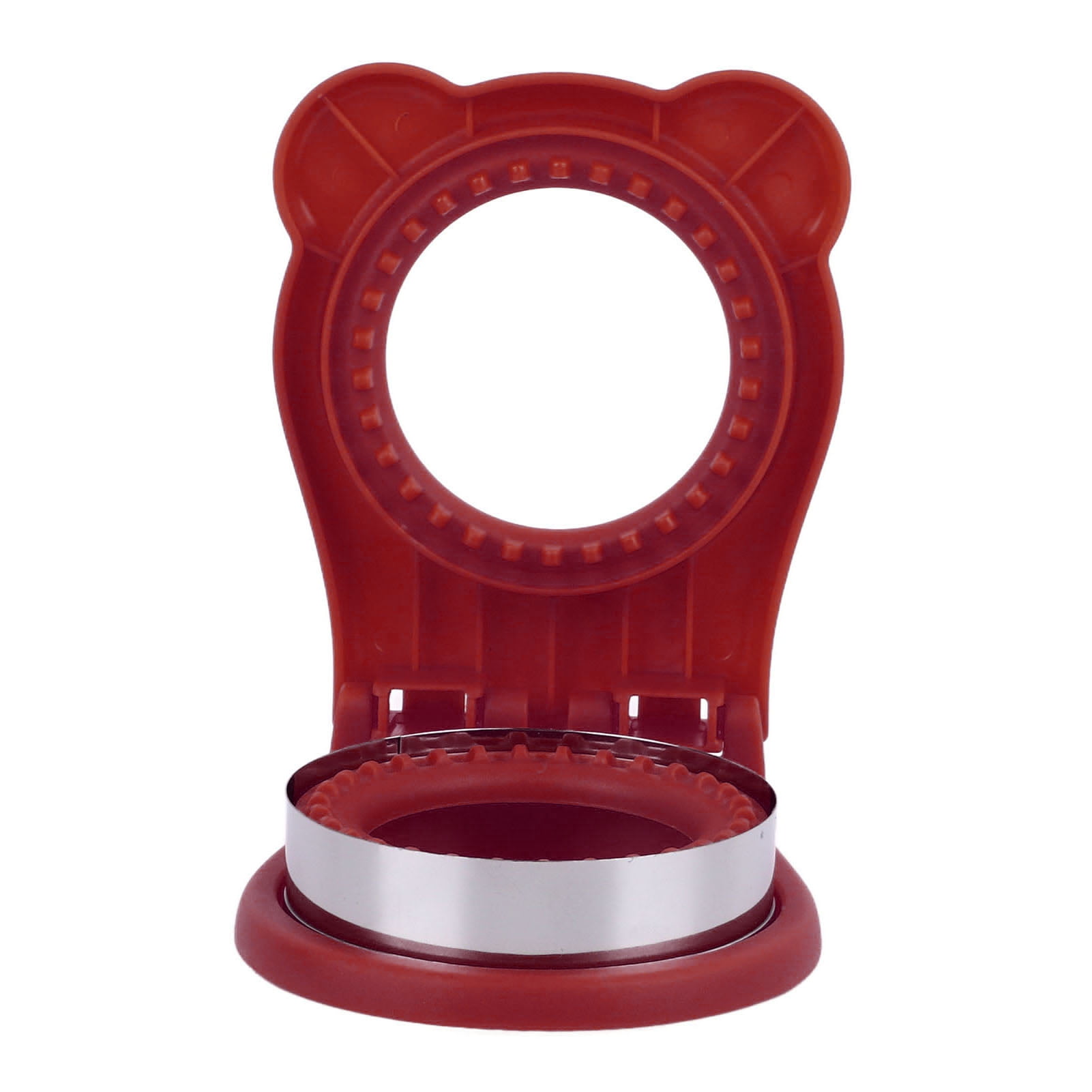 Manual Round Cake Bread Sandwich Cutter Mold, Red Kitchen Tool for Easy ...