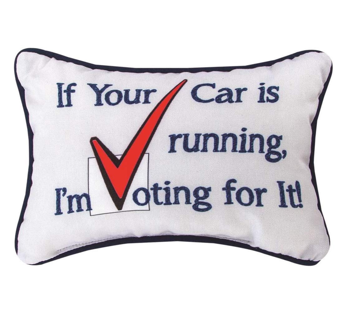 Manual SWCRVI If Your Car is Running I'm Voting for It Word Pillow, 12. ...