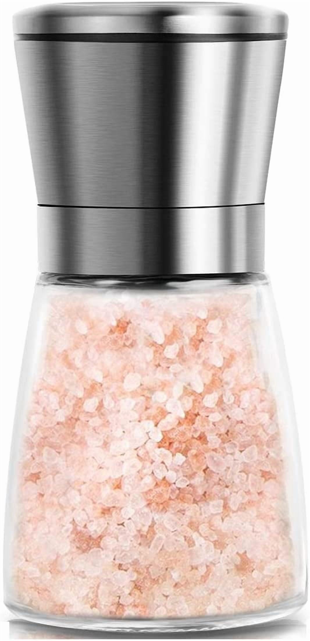Manual Salt or Pepper Grinder with Stainless Steel Cap, Ceramic Blades ...