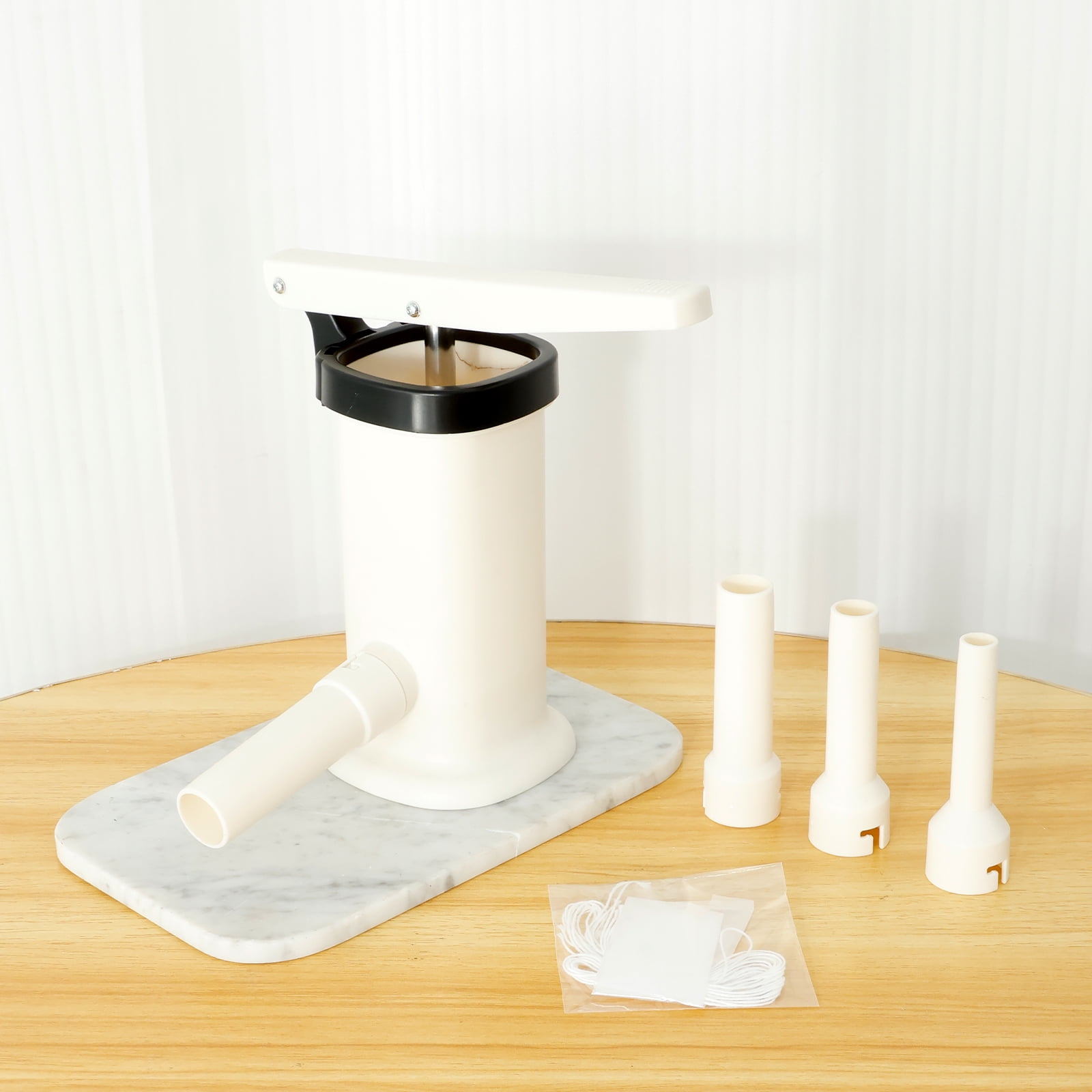 Manual Sausage Stuffer Machine with 4 Stuffing Tubes Vertical Sausage ...