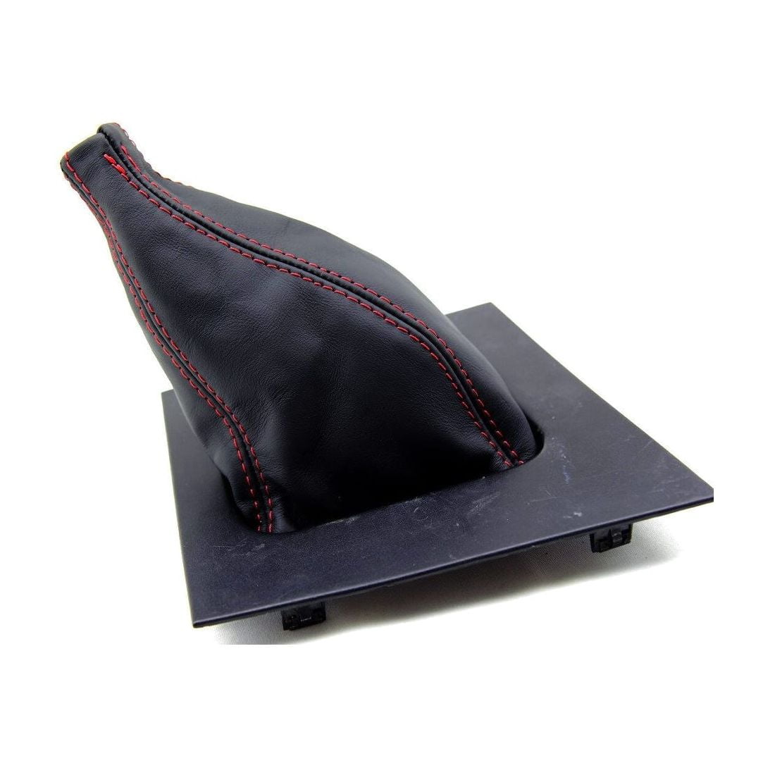 Manual Shift Boot Leather Synthetic Red Stitch Center Floor Insert ...