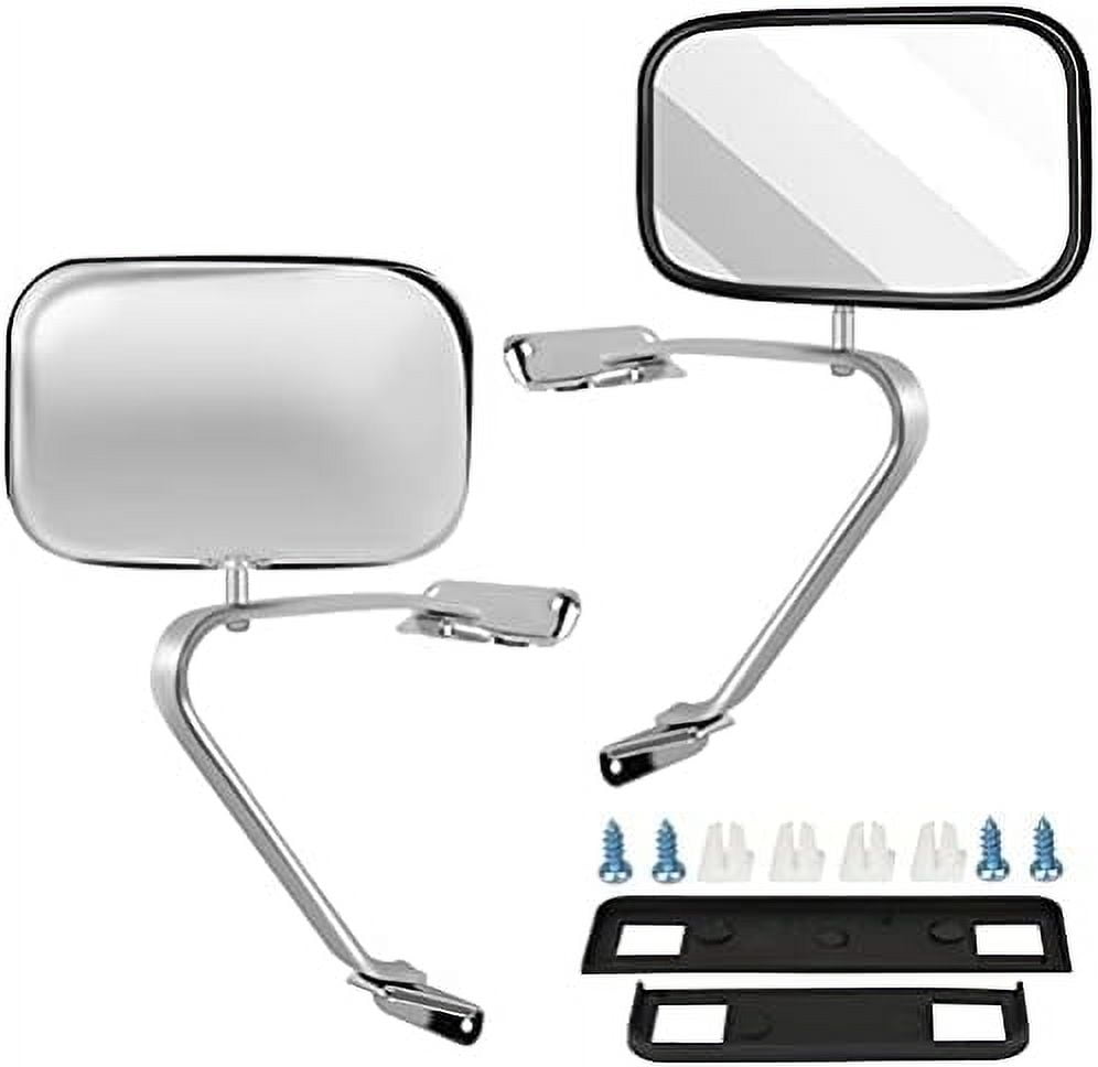 Manual Side View Mirrors Plastic Pair Set for Ford for F-Series for ...
