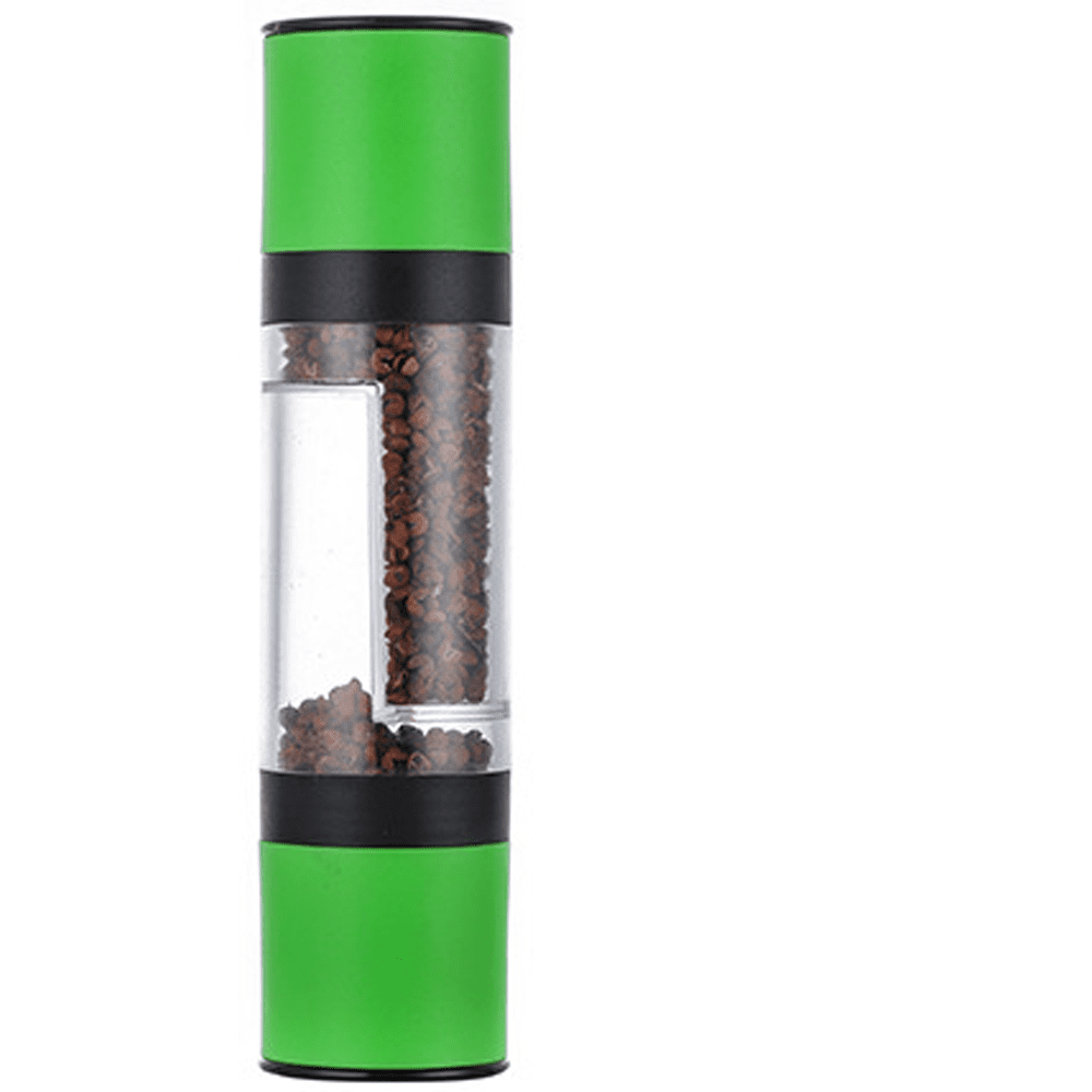 Manual Spice Mill for Herbs & Refillable Shakers 2-in-1 Adjustable Salt ...