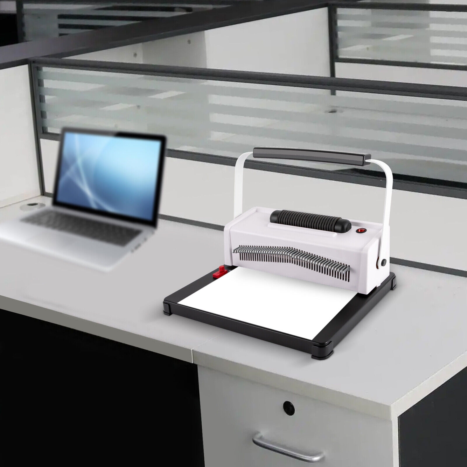 Manual Spiral Coil Binding Machine 46 Holes Puncher Documents Office US ...