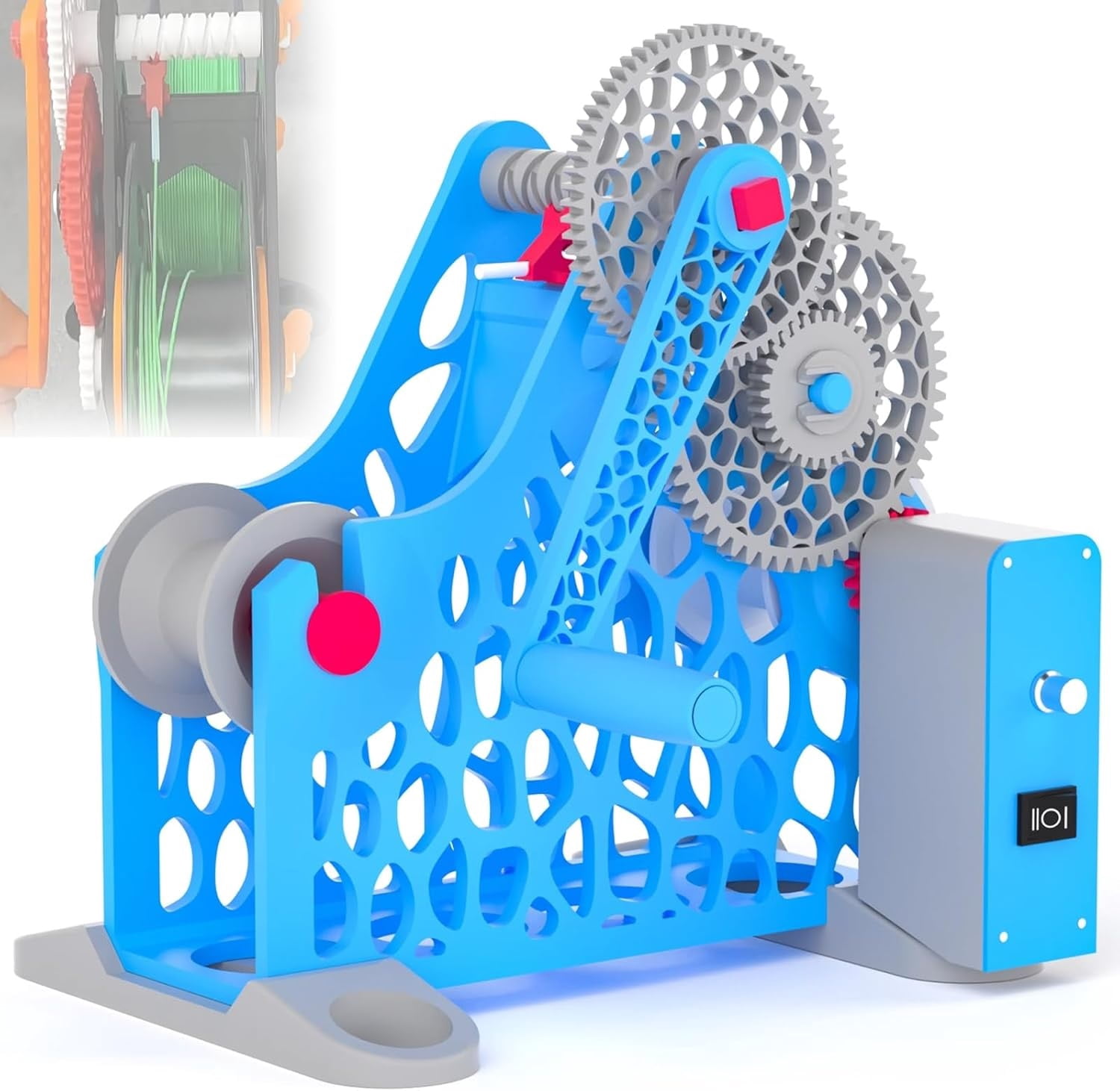 Manual Spool Winder, 3D Filament Spool Winder, Smooth Rotation ...