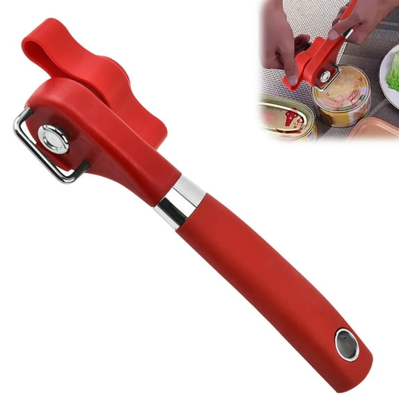 Manual Stainless Steel Can Opener, Side-Opening Can Knife with Handle ...