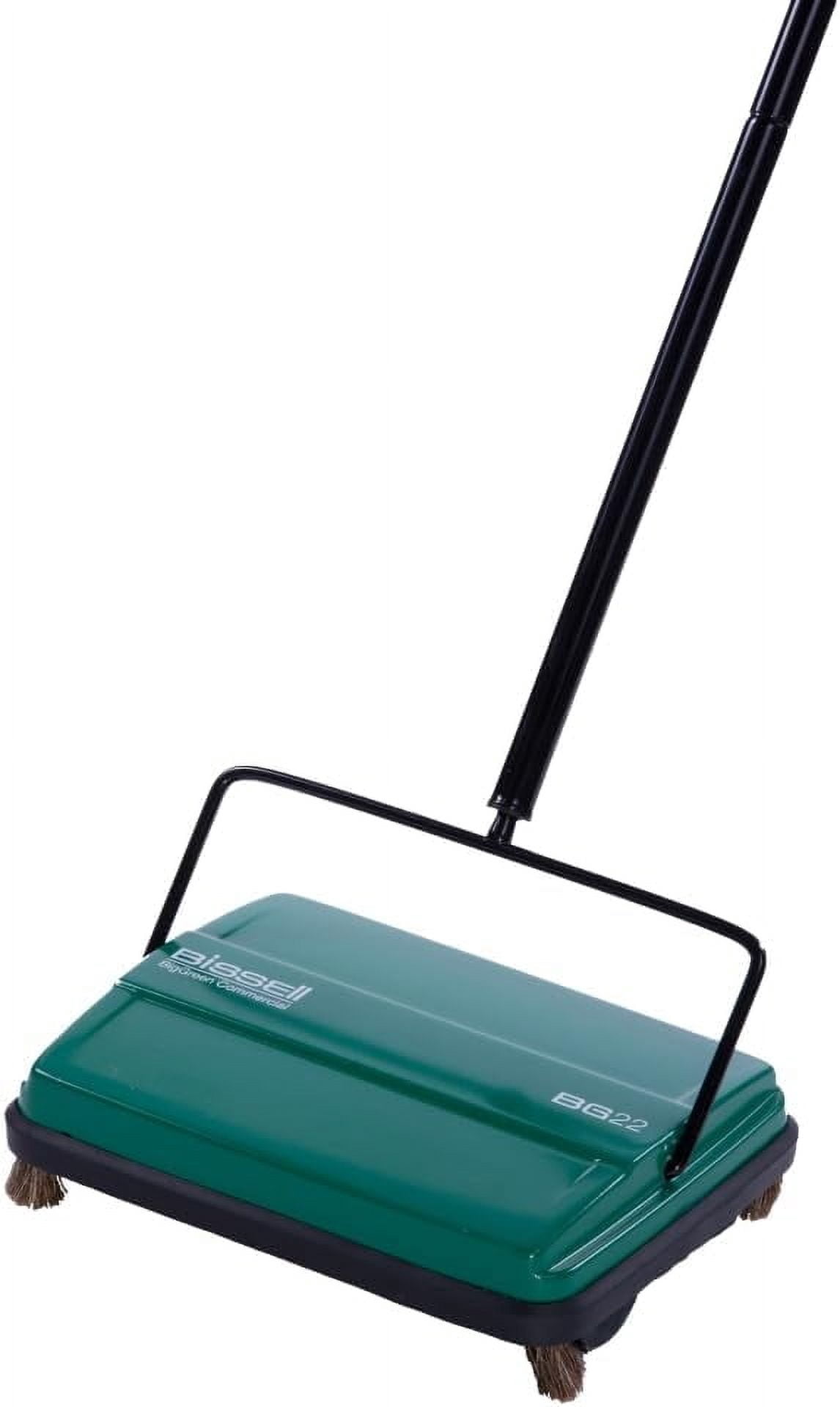 Manual Sweeper for Commercial Use, Green, Heavy-Duty Floor Cleaner ...