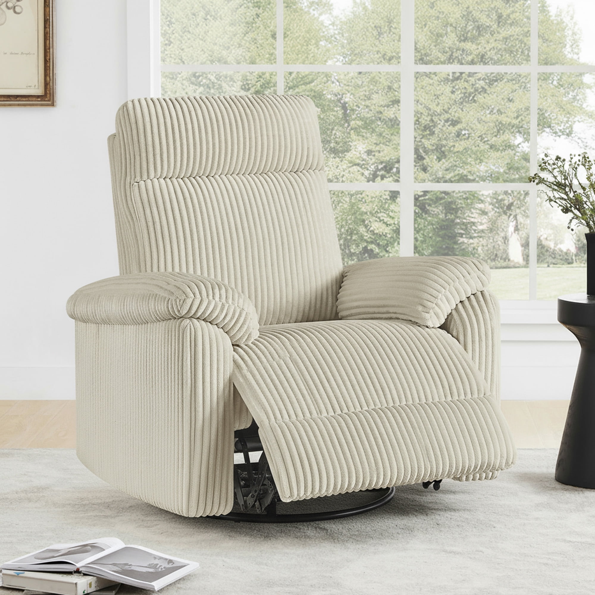 Spruce & SpringManual Swivel Glider Recliner with Three Recline ...