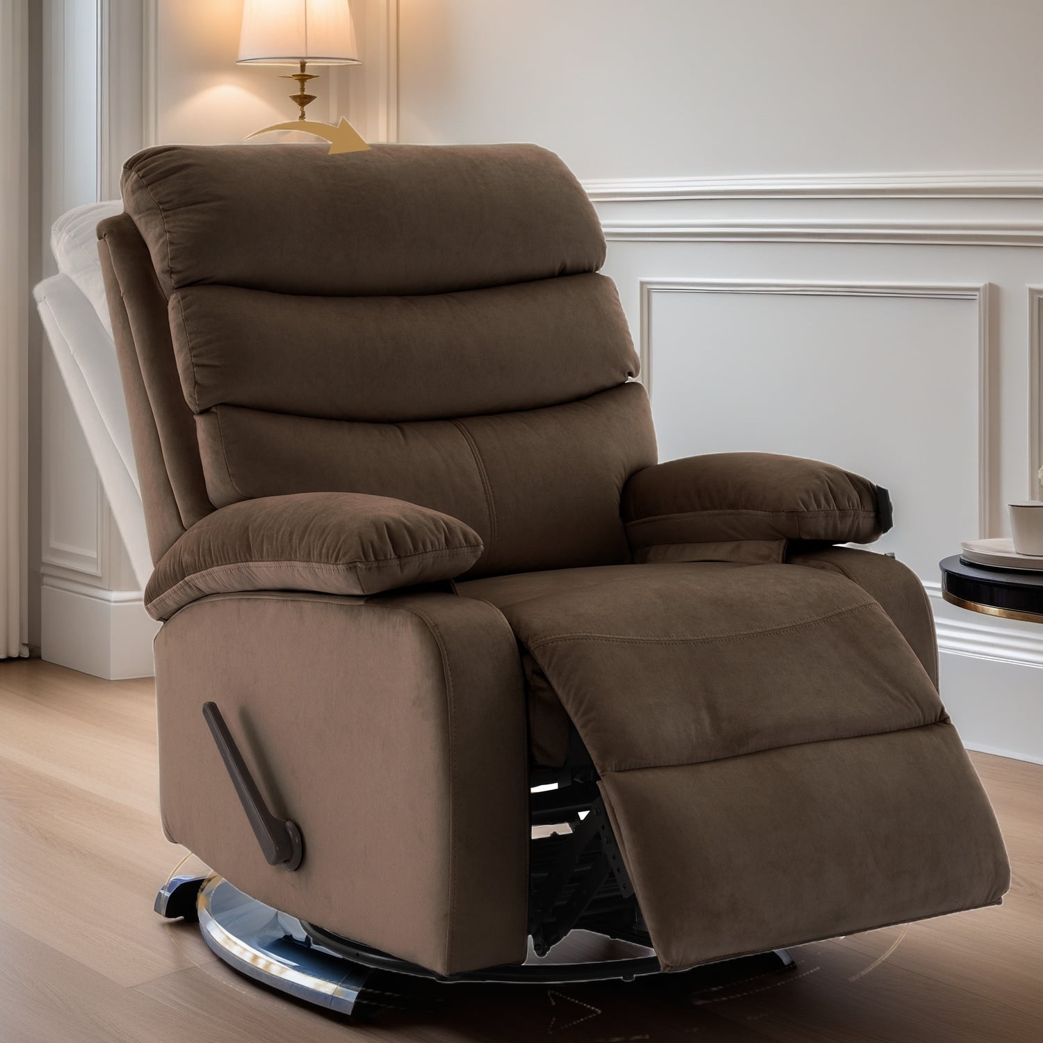 Manual Swivel Rocker Recliner for Small Spaces, Swivel Rocker Recliner ...
