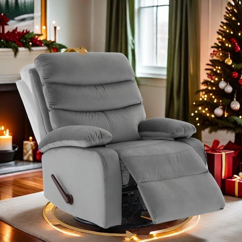 Manual Swivel Rocker Recliner for Small Spaces, Swivel Rocker Recliner ...
