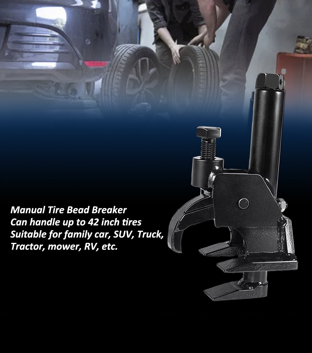 Manual Tire Bead Breaker Tool With Rubber Pad for 38"-42" Motorcycle ...