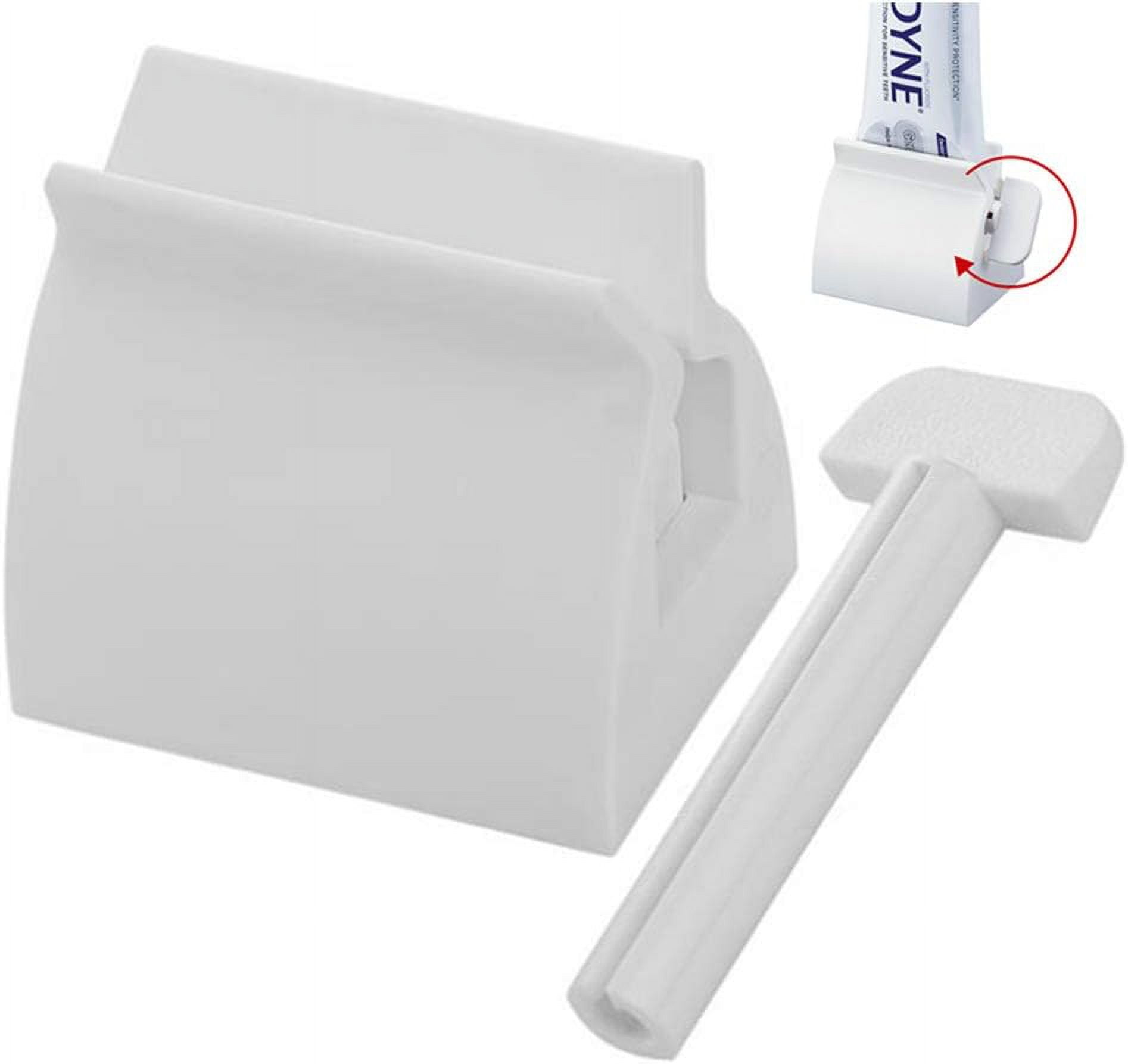 Manual Toothpaste Extruder - Large Toothpaste Dispenser White [Enhanced ...