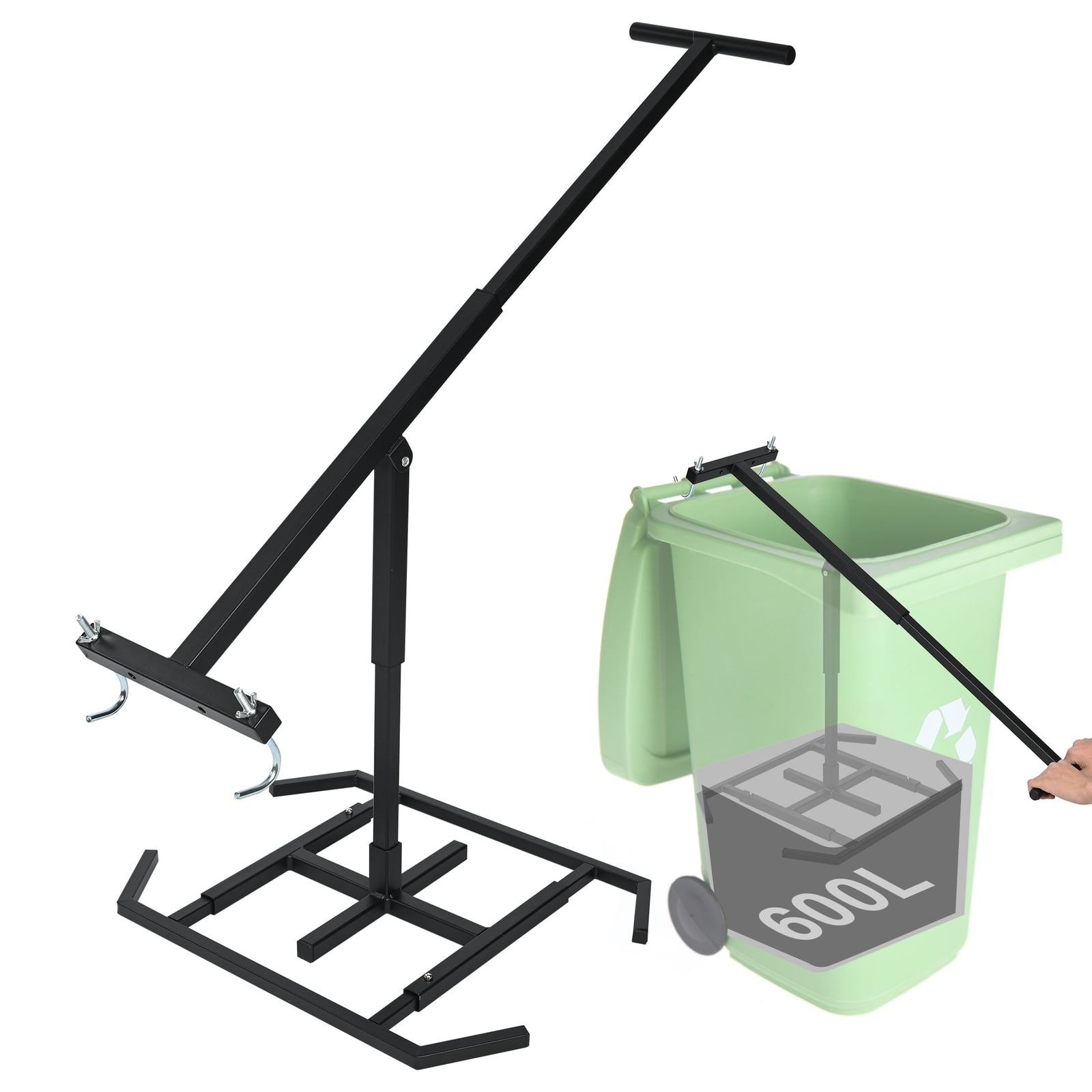 Manual Trash Can Compactor Waste Garbage Compaction Tool 120-660L ...