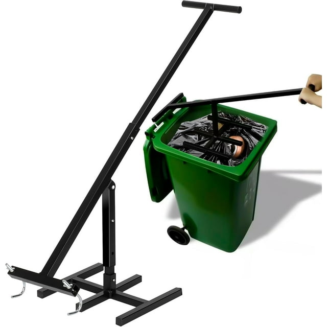 Manual Trash Compactor, Roadside Trash Can Compactor with Adjustable ...