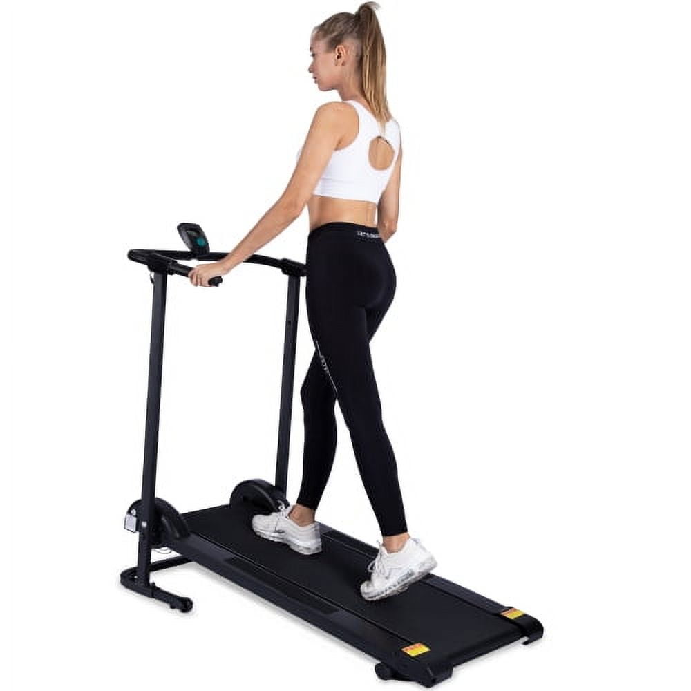 Manual Treadmill Non Electric Treadmill with 10° Incline Small Foldable ...