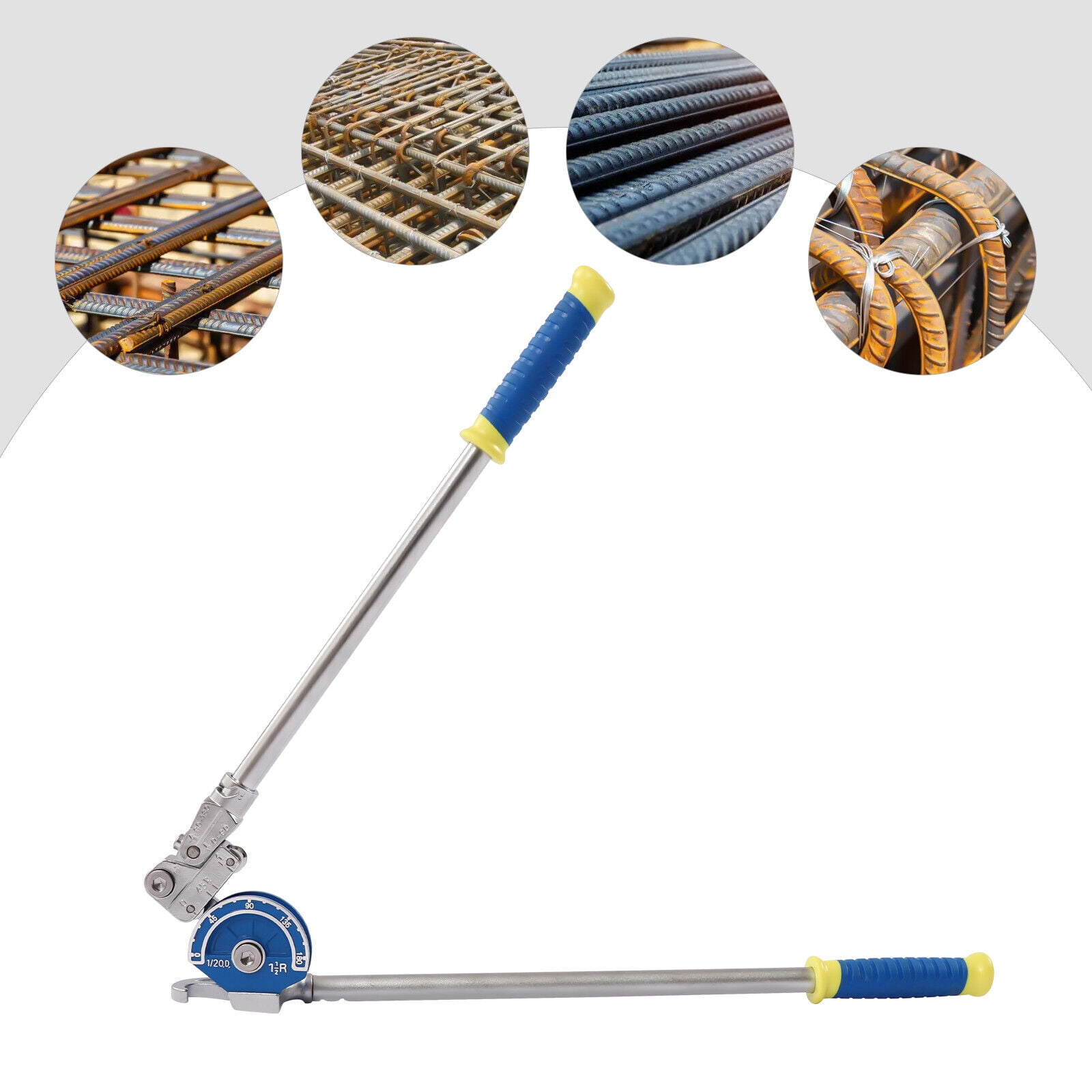 Manual Tube Bender Silver Max 180 Degree Tube Bender 1/2" Diameter Pipe ...
