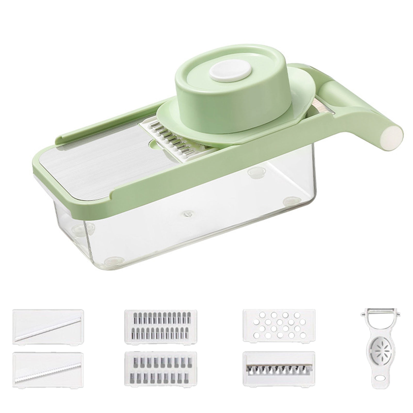 Manual Vegetable Cutter, Multifunctional 6-Blade Kitchen Tool for ...