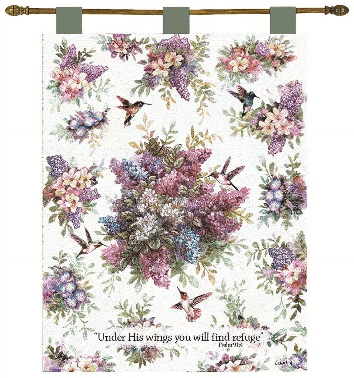 Manual Weavers Under His Wings Tapestry Wall Hanging - 26" x 36 ...