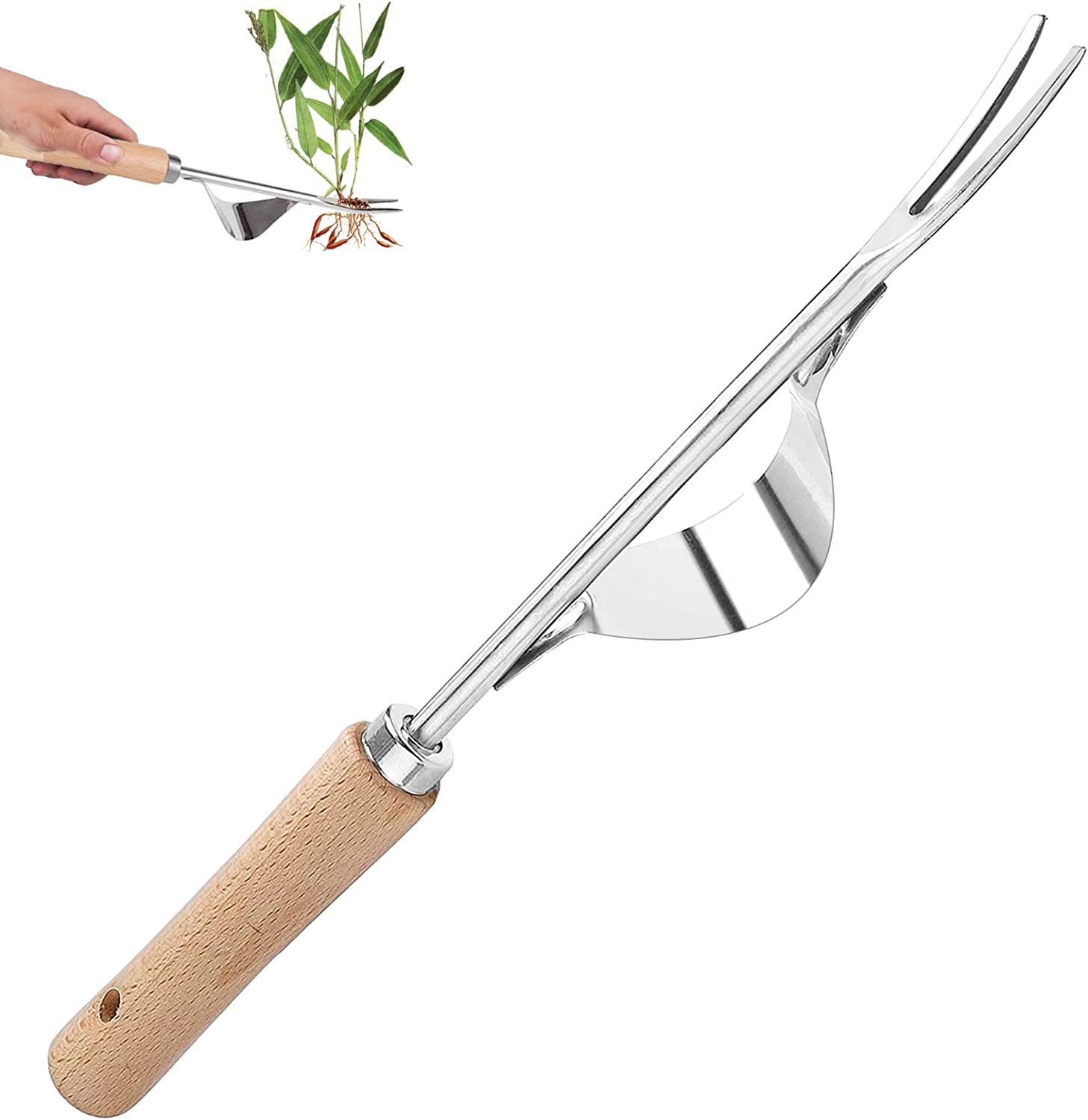 Manual Weeder Tool Stainless Steel Weeding Gouge Dandelion Puller Weed ...