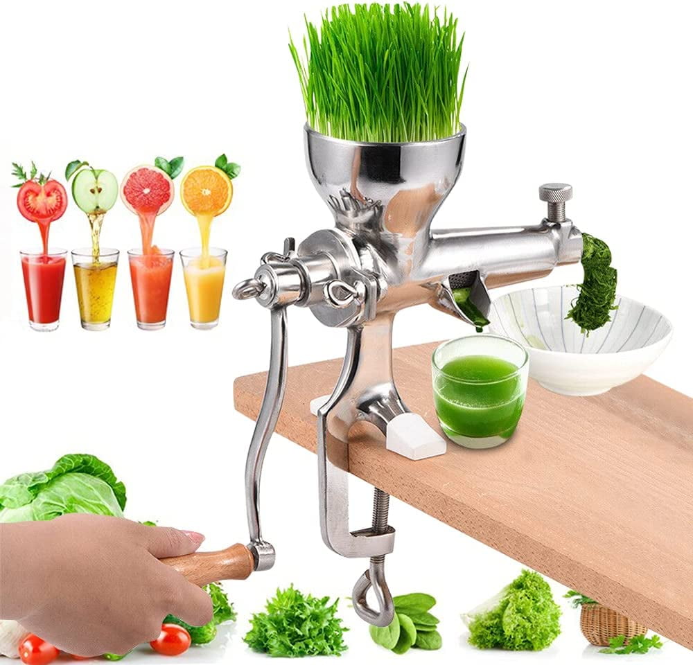 Manual Wheatgrass Juicer Heavy Duty Stainless Steel Wheatgrass Manual ...