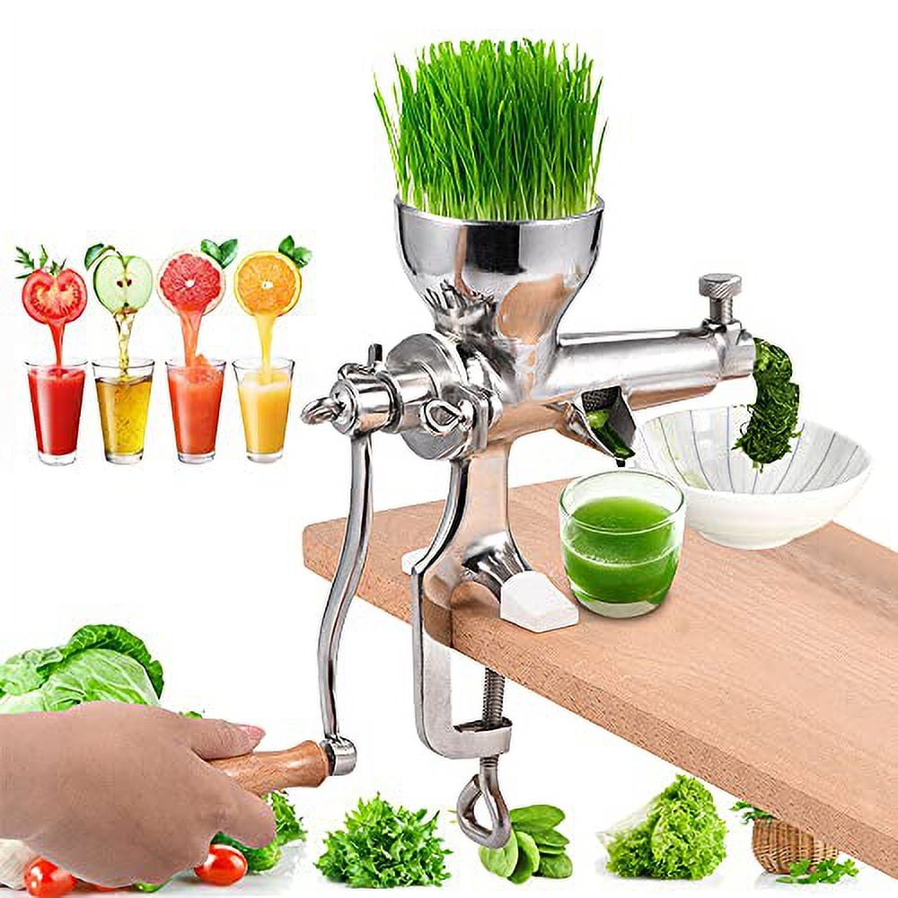 Manual Wheatgrass Juicer Heavy Duty Stainless Steel Wheatgrass Manual ...