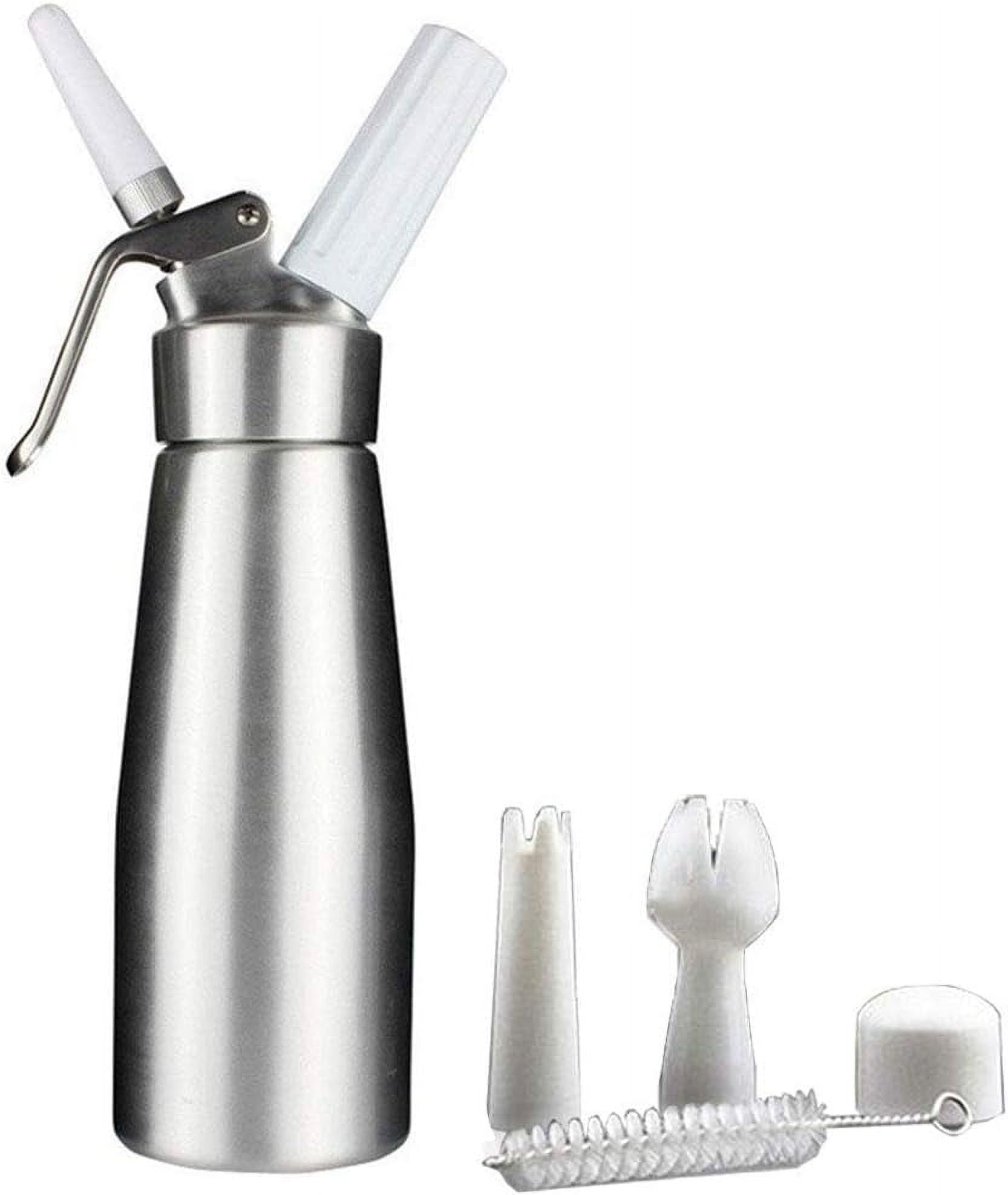Manual Whipped Cream Dispenser Aluminum 500ML/1 Pint Cream Whipper ...