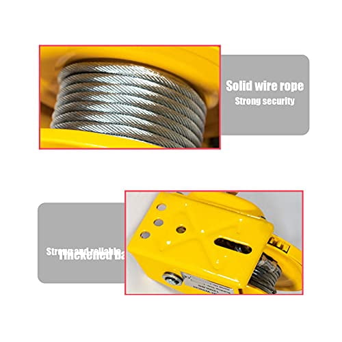 Manual Winch with Brake for Boat Trailer, 1200lbs Heavy Duty Cable Hand ...