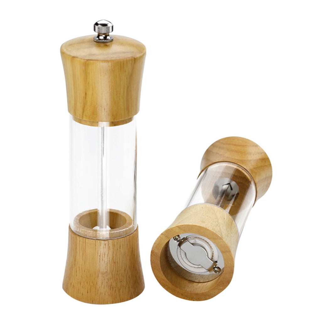Manual Wooden Pepper Spice Salt Mill Shaker Grinder - Kitchen Tool, 1 ...