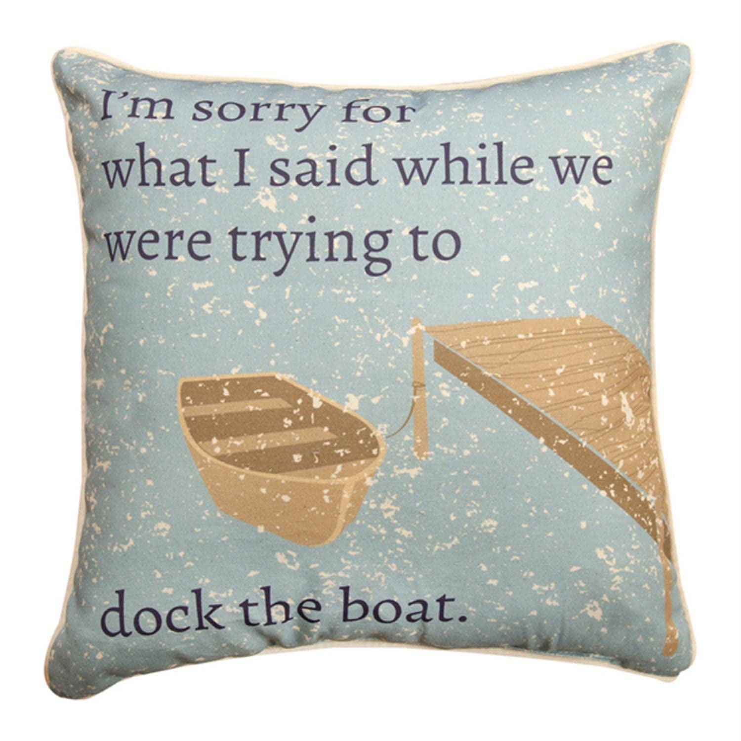 Manual Woodworker Dock The Boat Throw Pillow - I'm Sorry for What I ...