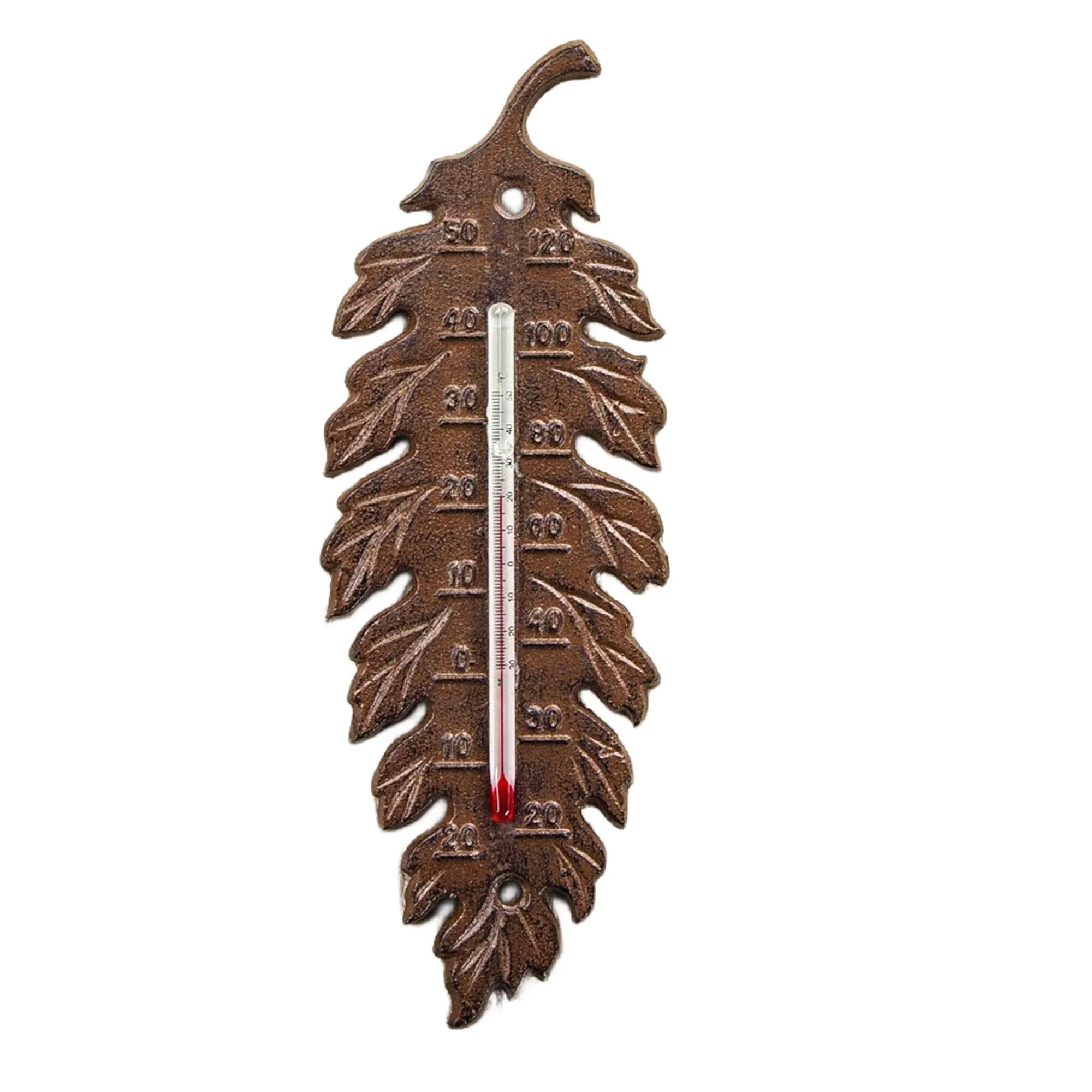 Manual Woodworkers Cast Iron Leaf Thermometer 8" - Walmart.com