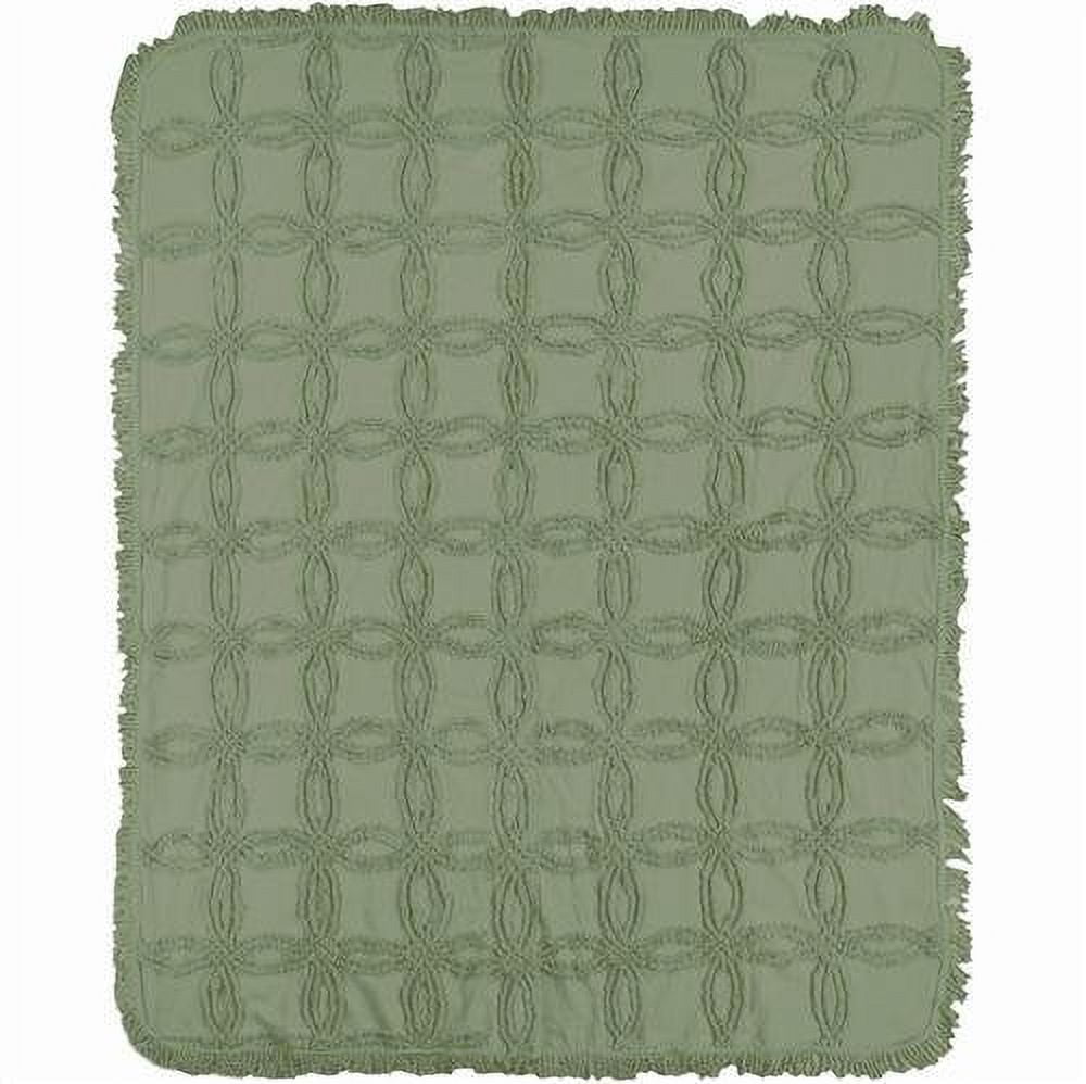 Manual Woodworkers & Weavers 50 x 60 in. Tufted Cotton Sofa Throw ...
