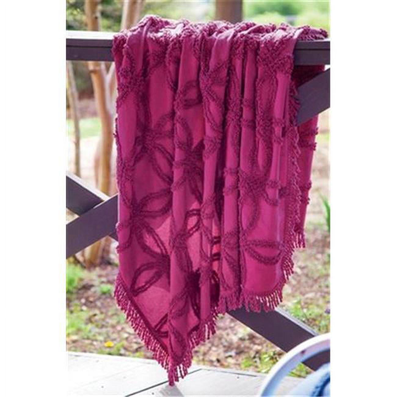 Manual Woodworkers & Weavers 60 x 50 in. Tufted Cotton Throw ...