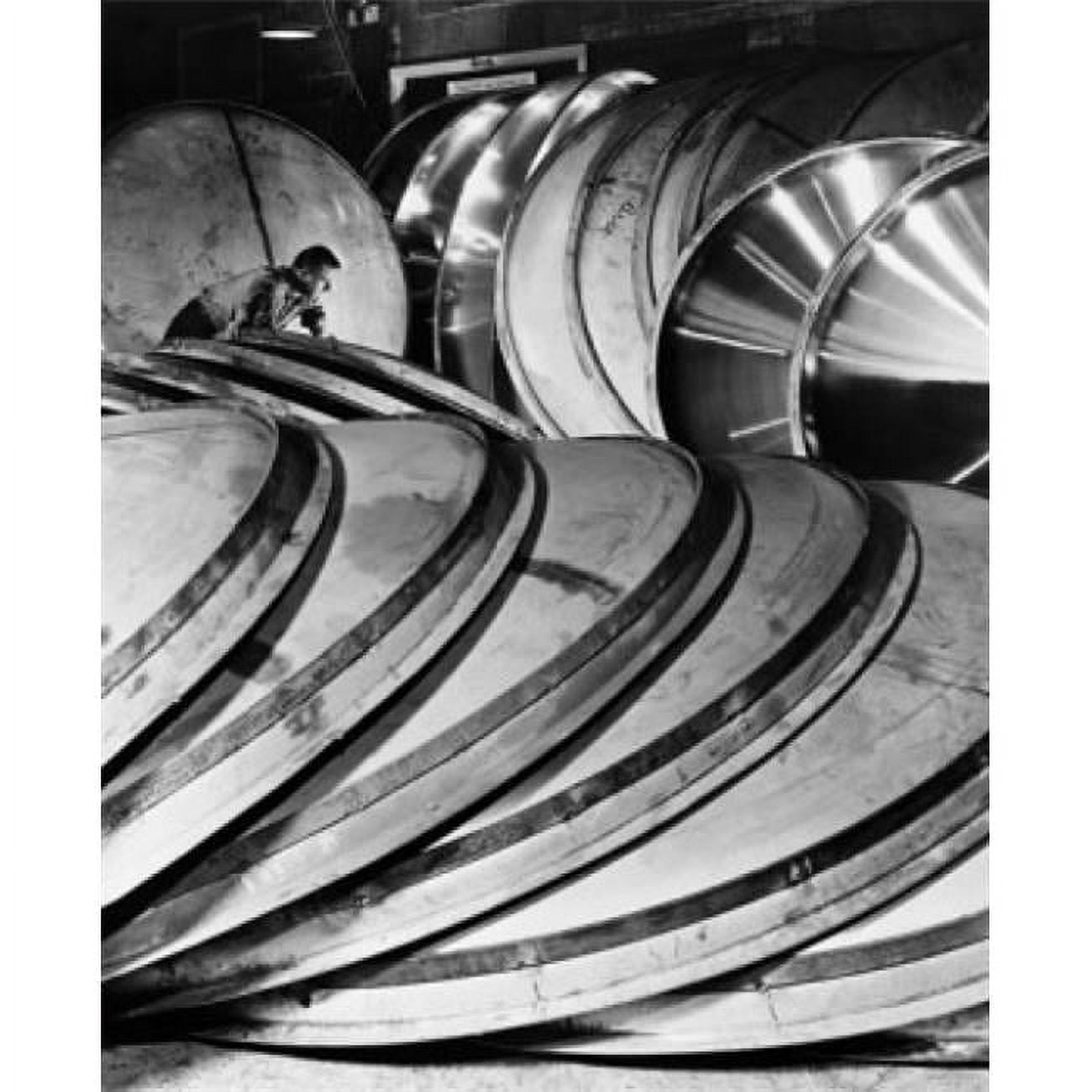 Manual Worker Working in a Steel Mill Poster Print - 18 x 24 in ...