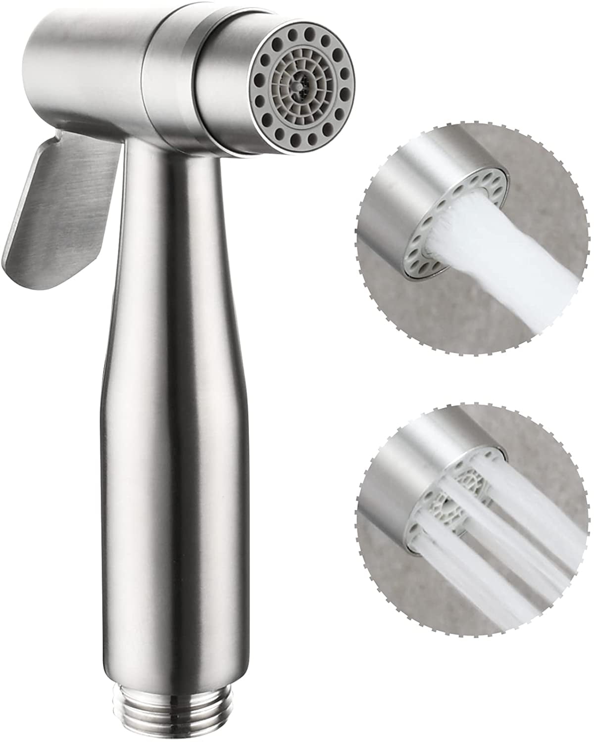Manual bidet sprayer spray in stainless steel - only bidet spray head ...