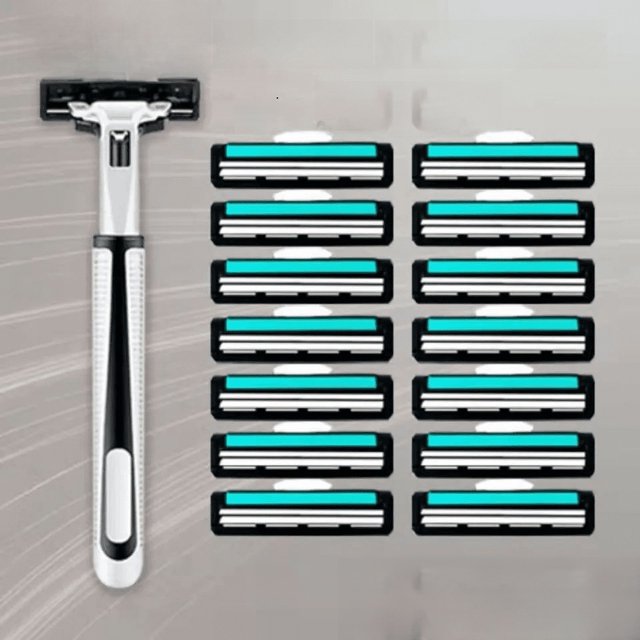 Manual razor portable double-layer razor a generation of hair mini ...