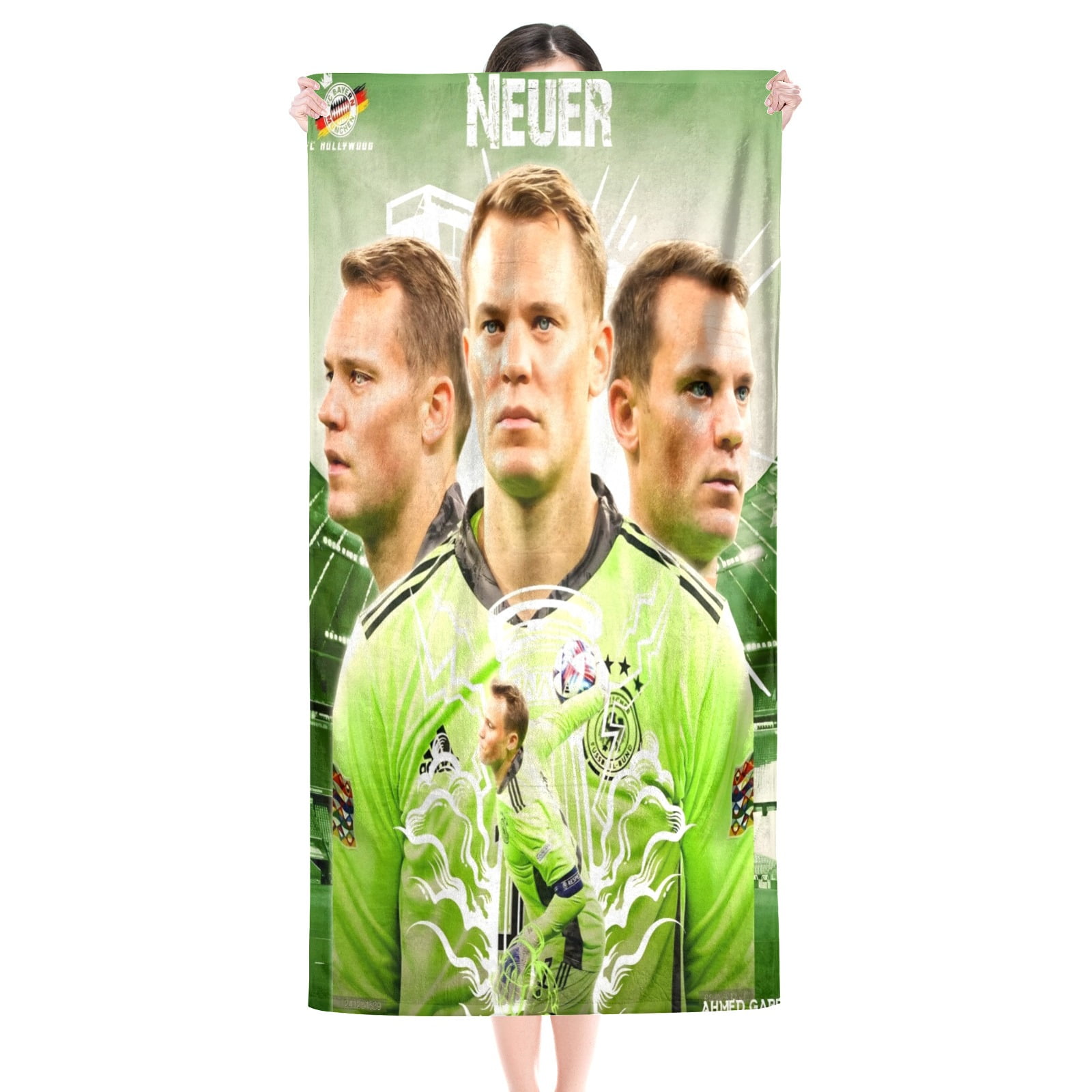 Manuel Neuer Double-Side Dry-Quick Art Towel.30" x 60" - Walmart.com