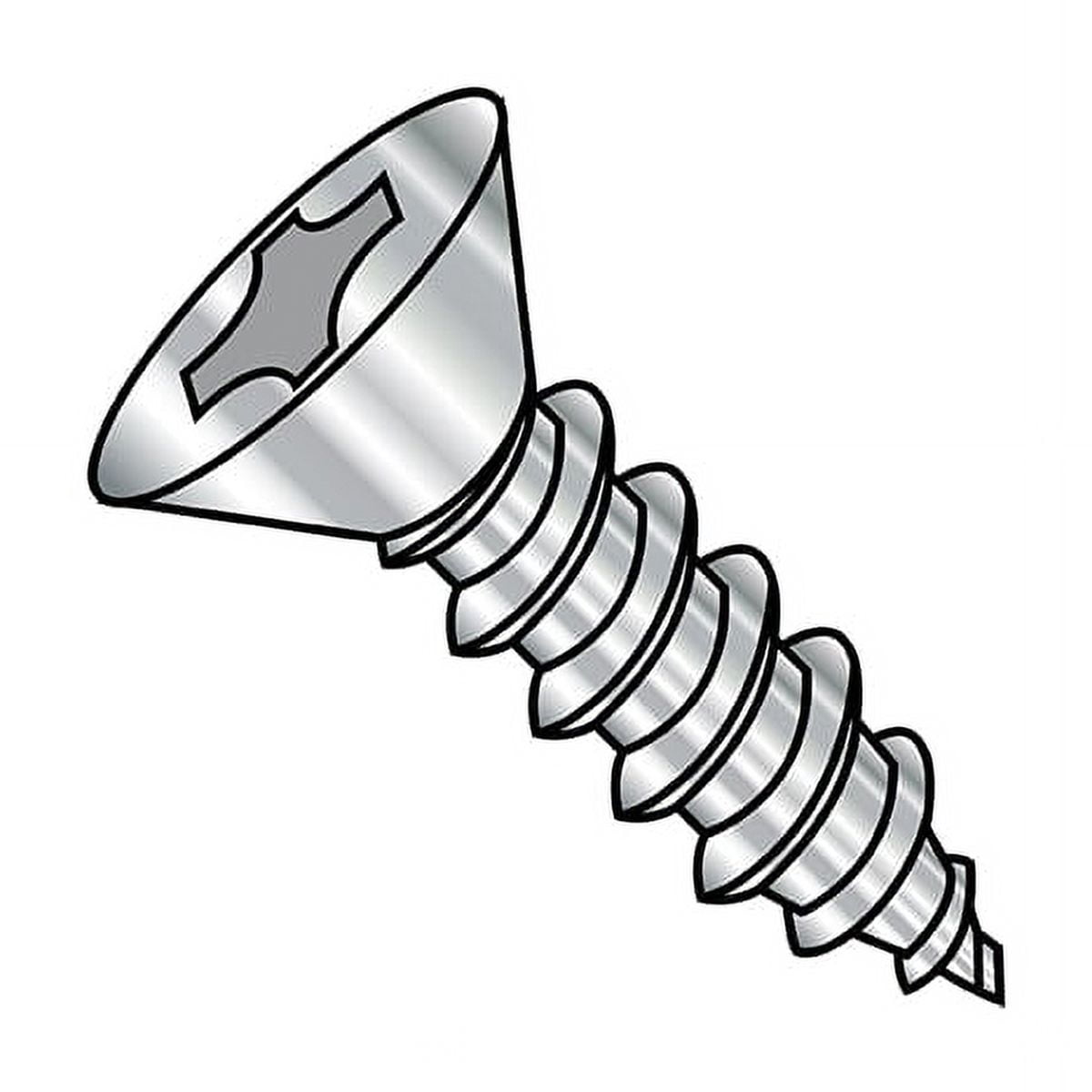Manufacturer Varies Anchor Screws,5-20x1,Phil Flat,PK5000 0516ABPF188 ...