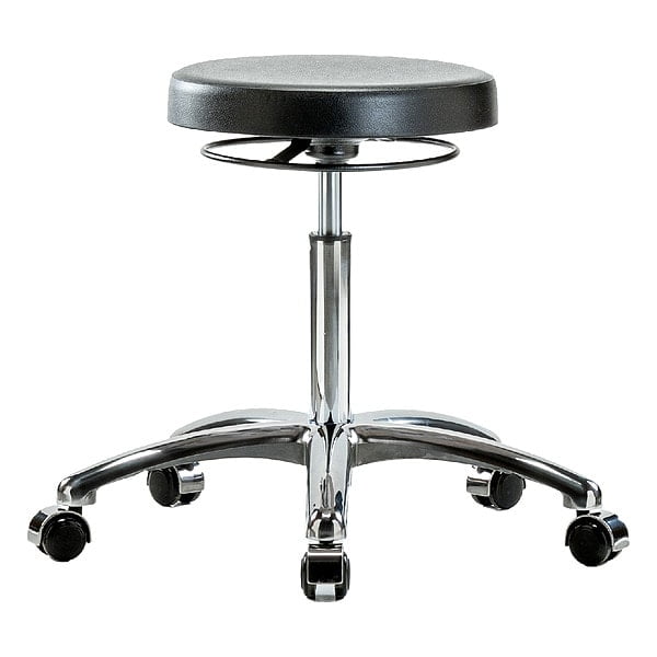 Manufacturer Varies Poly Med Bench Stool,Chrm,Casters,CL10 BR-CLR-PMBSO ...