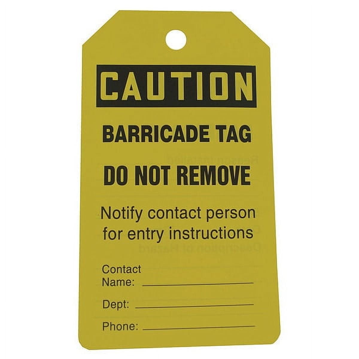 Manufacturer Varies Caution Tag,5 3/4in H,3 1/4in W,PVC,PK25 43Z347 ...