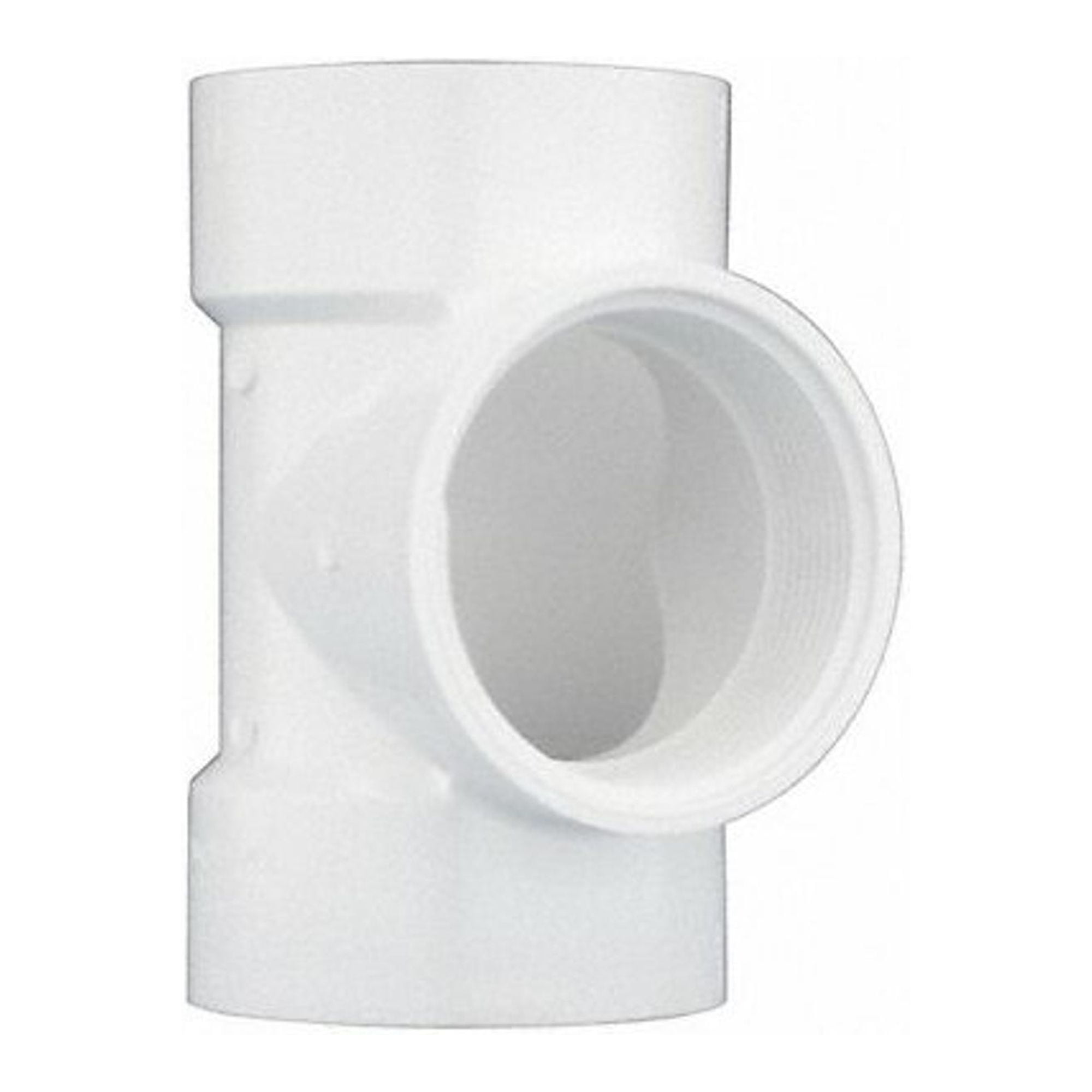 PVC Flush Clean Out Tee, FNPT x Hub x Hub, 3 in Pipe Size - Walmart.com