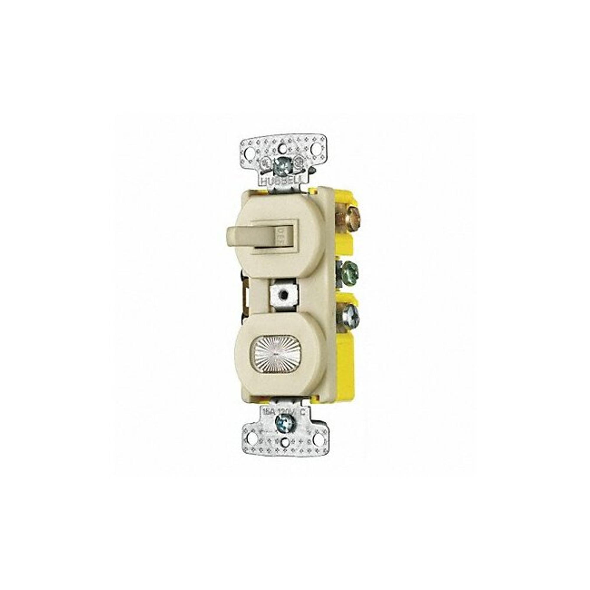Bryant Combo Device,Ivory,1P,Switch/Pilot Light RC109I - Walmart.com