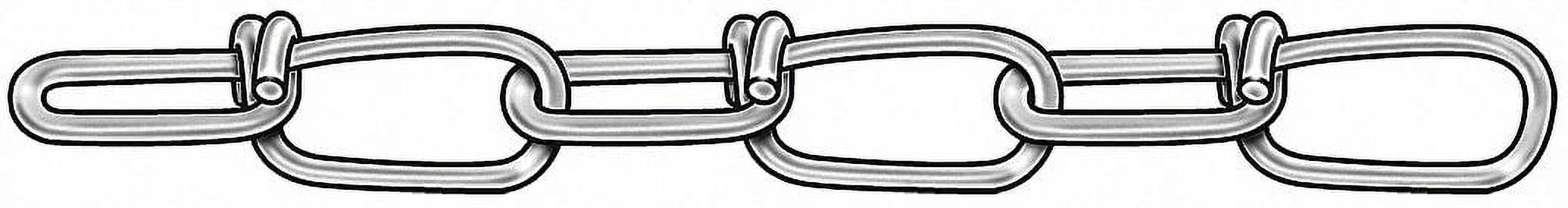 Manufacturer Varies Double Loop Chain,Steel,100 ft L,70 lb 2ZDH4 ...