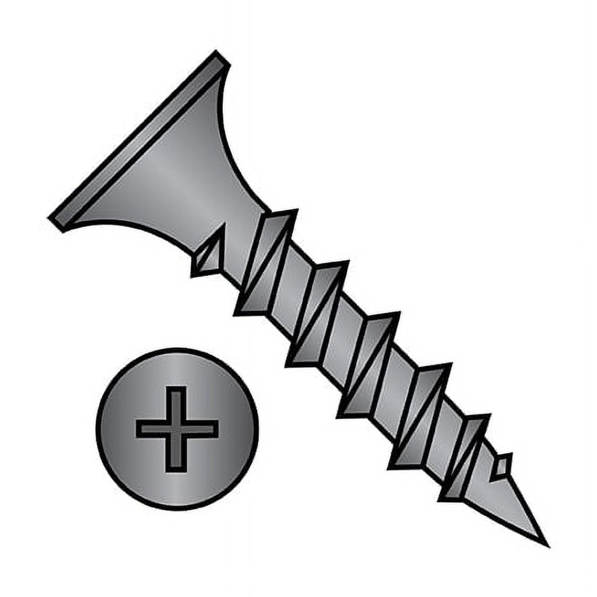 Manufacturer Varies Drywall Screws,7X2 1/2 PHIL BUG,PK2500 0740CPG ...