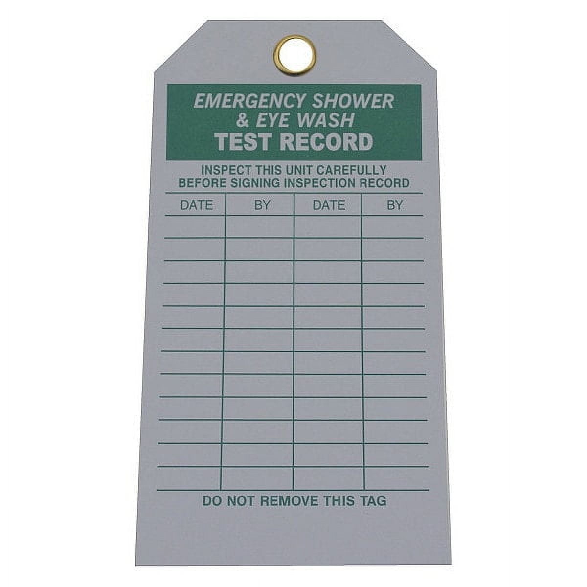 Eyewash Inspection Tag