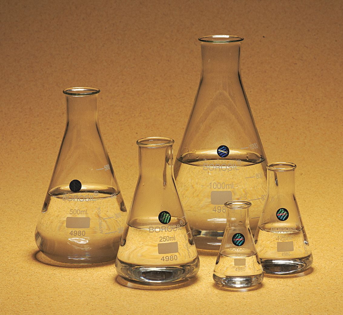 Manufacturer Varies Erlenmeyer Flask,50 mL - 219 mm H,PK5 FGSET5 ...